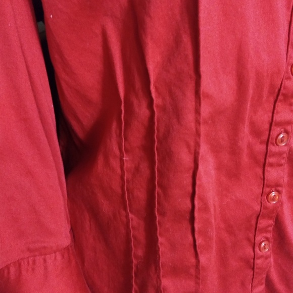 Cato | Tops | Red Button Up Shirt | Poshmark